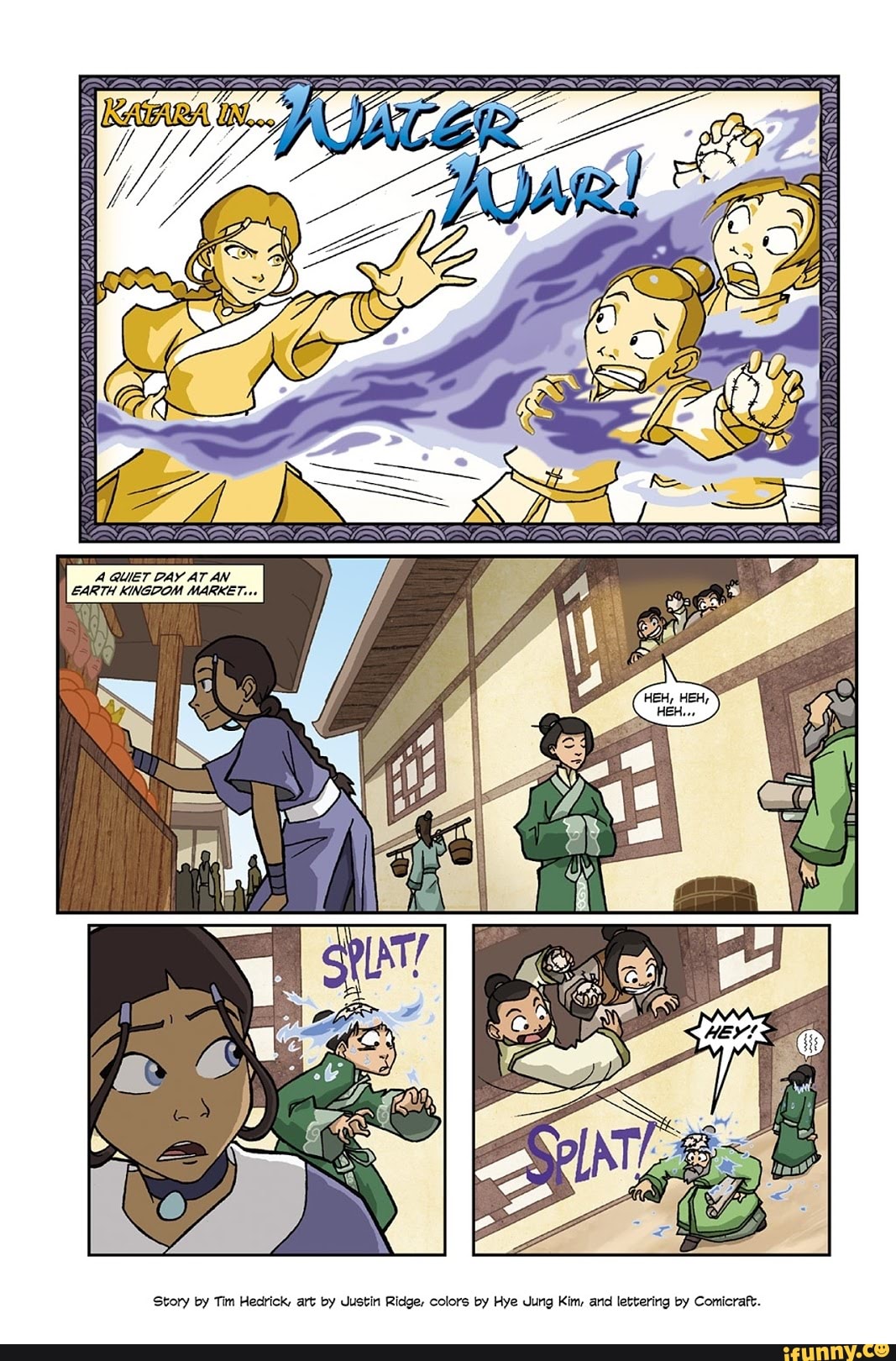 Story by Tim Hecrick, art by Justin Ridge, colors by Hye Jung Kim, and ...