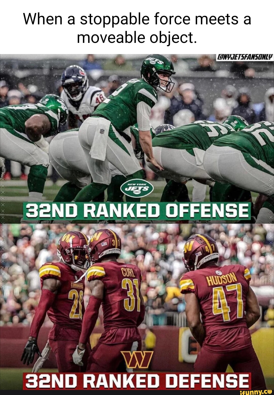 When a stoppable force meets a moveable object. 32ND RANKED OFFENSE ...