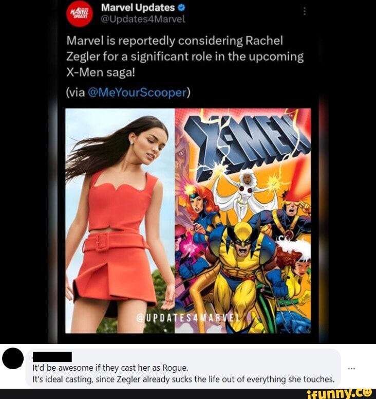 Marvel Updates Marvel is reportedly considering Rachel Zegler for a ...