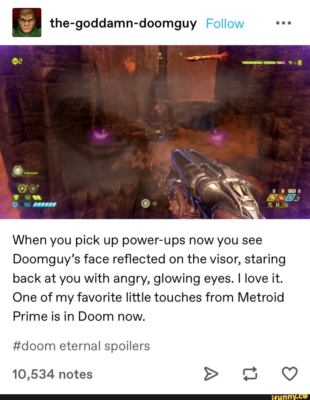 The-goddamn-doomguy Follow coe When you pick up power-ups now you see ...