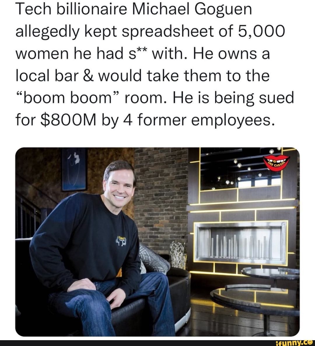 Tech billionaire Michael Goguen allegedly kept spreadsheet of 5,000 ...