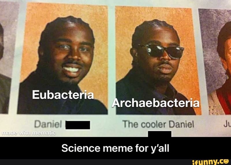 Archaebacteria The cooler Daniel Eubacteria Science meme for y'all ...