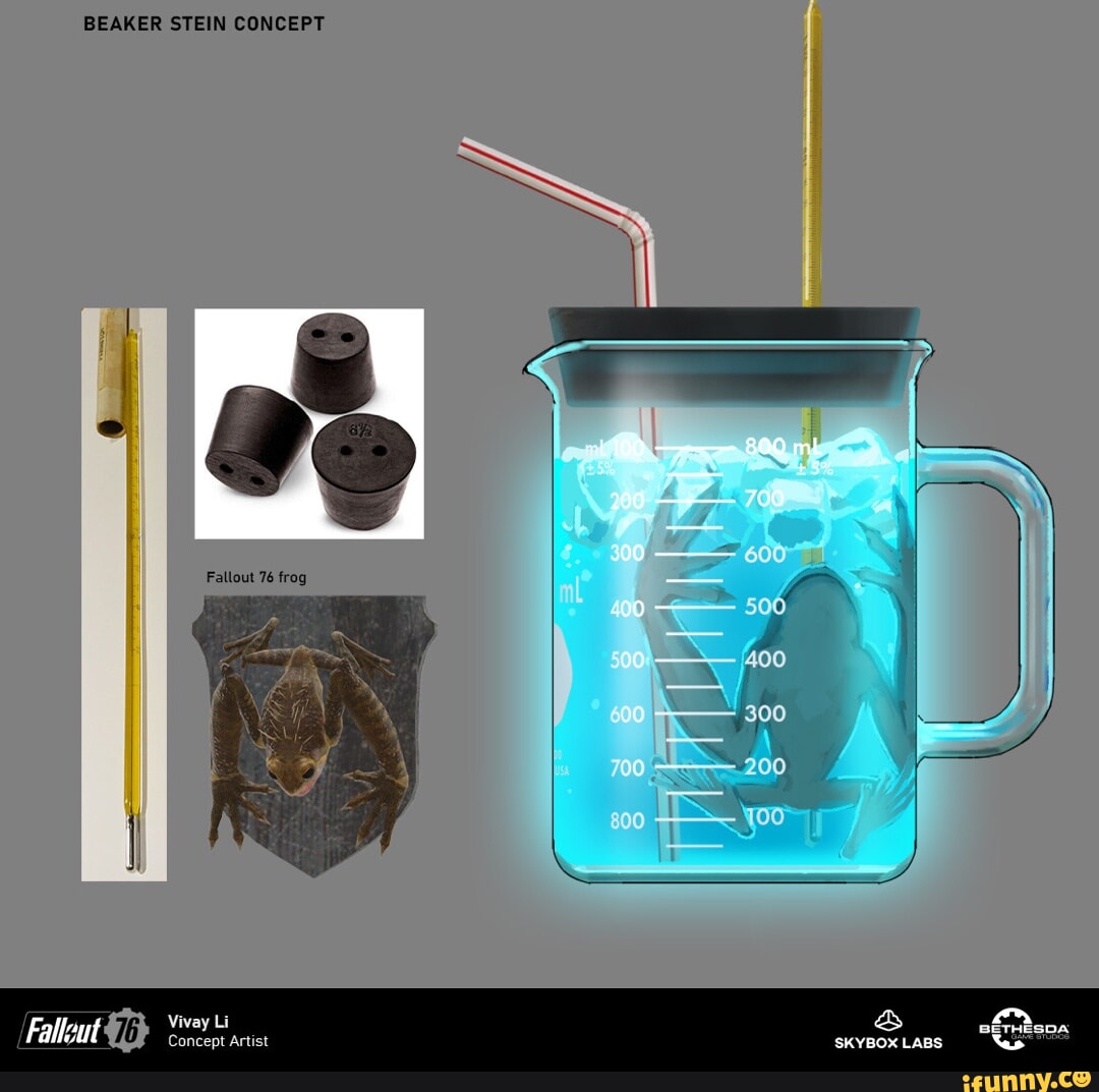 BEAKER STEIN CONCEPT Fallout 76 frog - iFunny