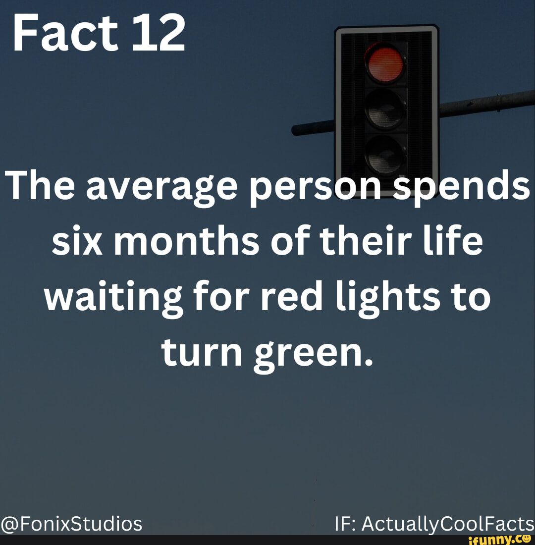 Fact 12 The average person spends six months of their life waiting for ...