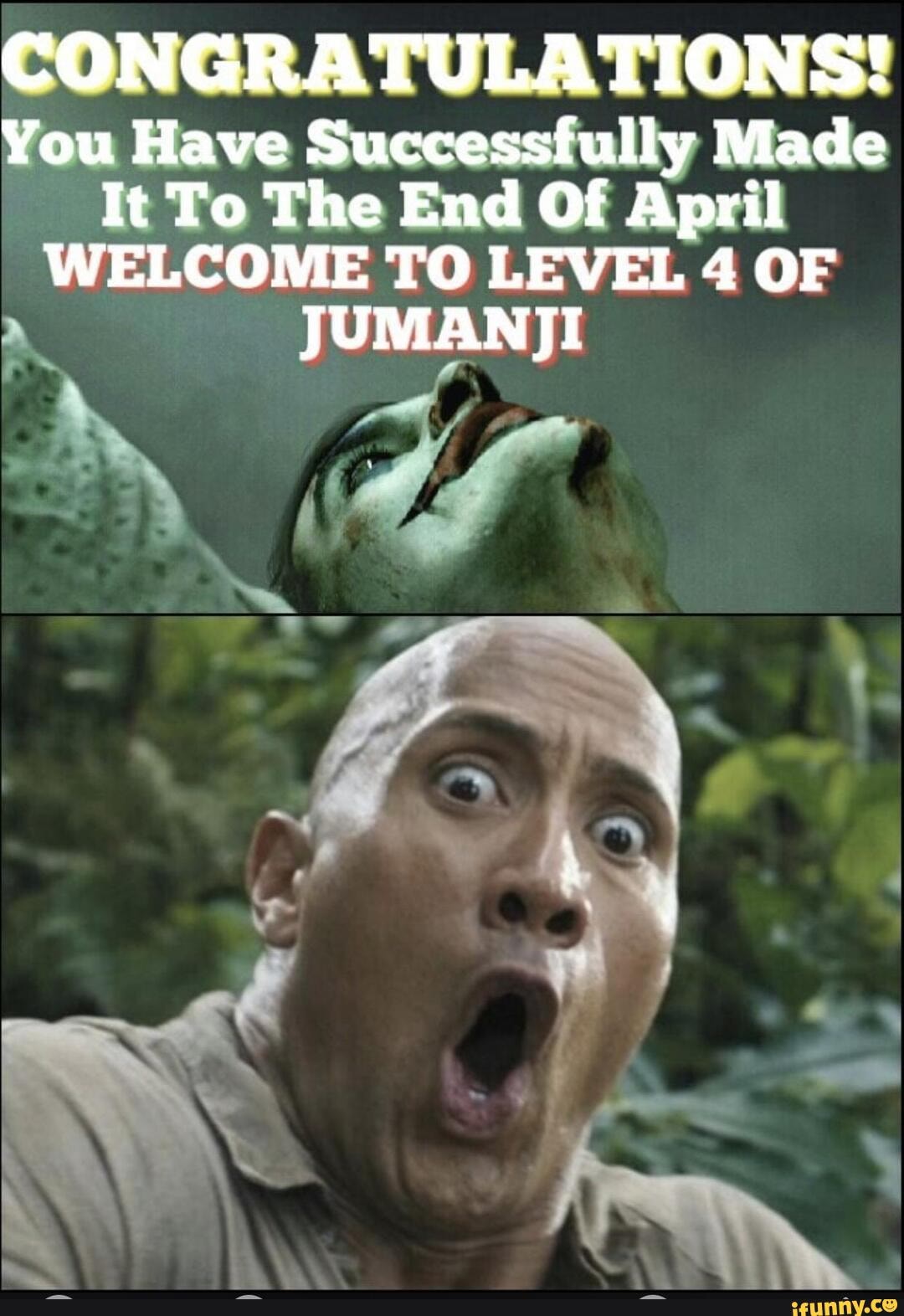 CONGRATULATIONS! You Have Successfully Made It To The End Of April ...