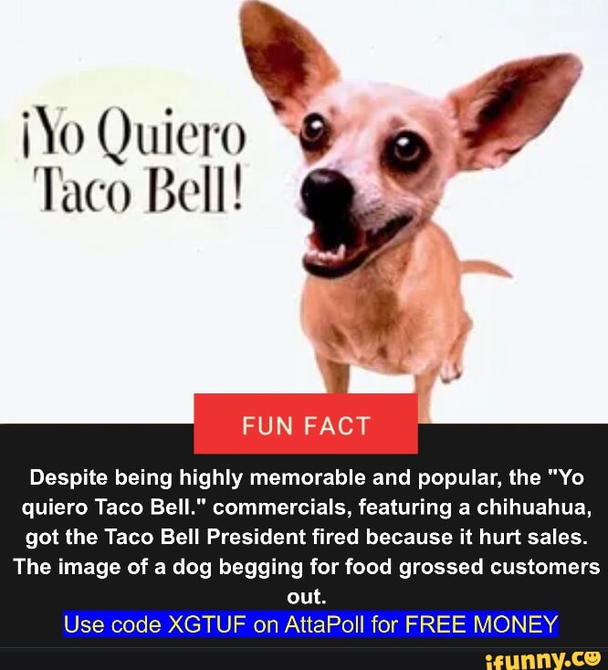 Quiero Taco Bell! FUN FACT Despite being highly memorable and popular ...