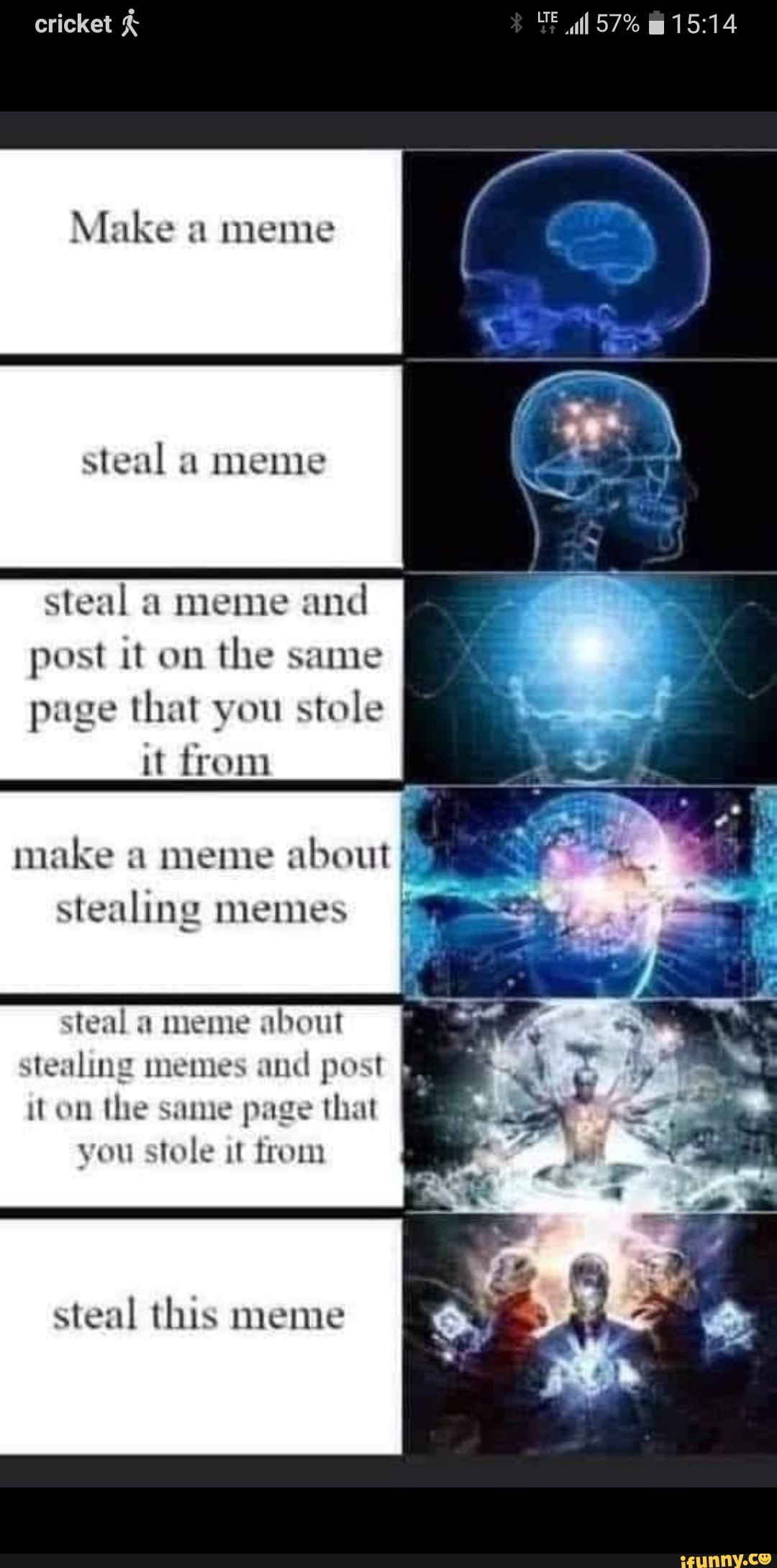 Cricket all 57% Make a meme steal a meme steal a meme and post it on ...