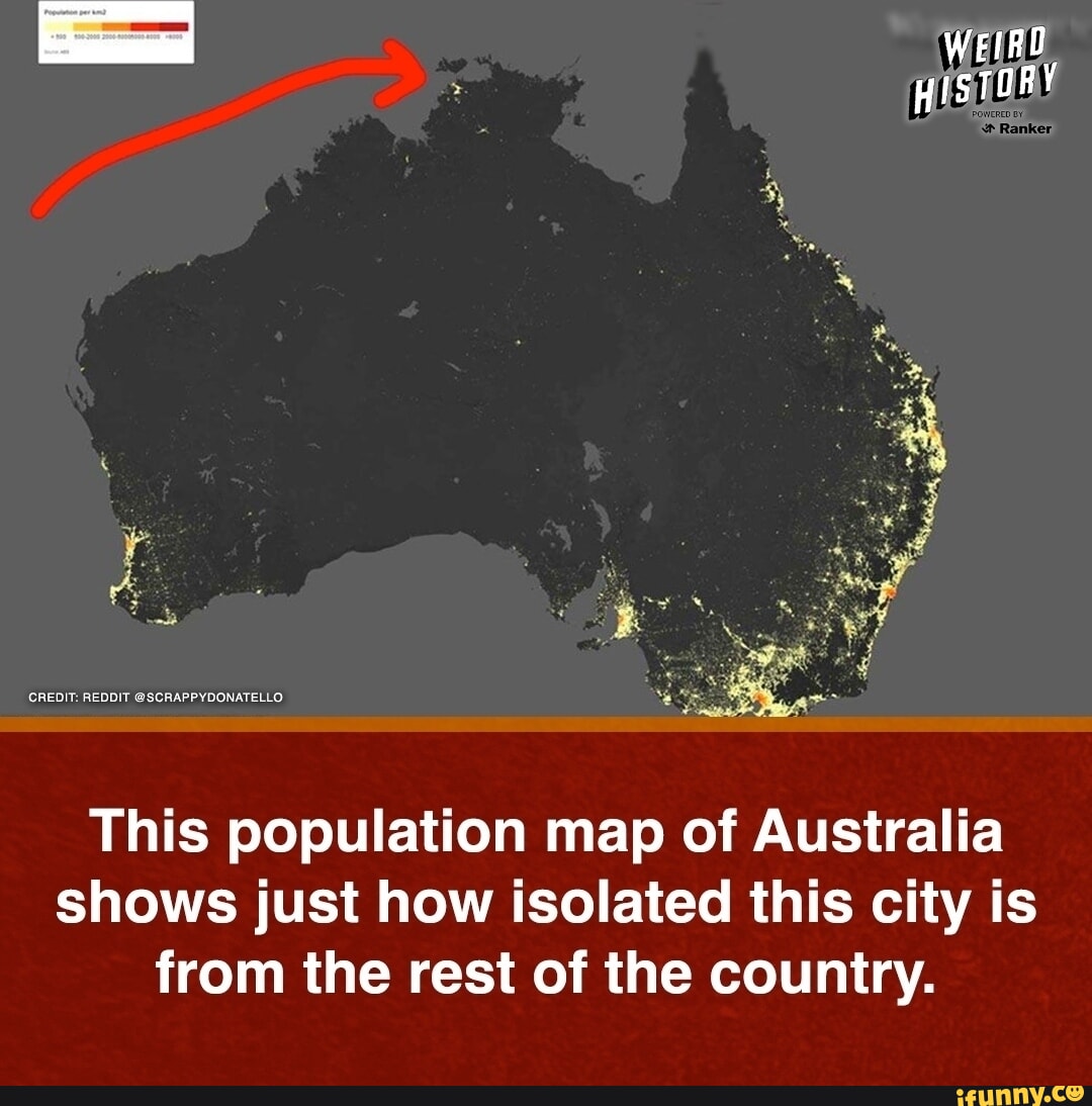 This population map of Australia shows just how isolated this city is ...
