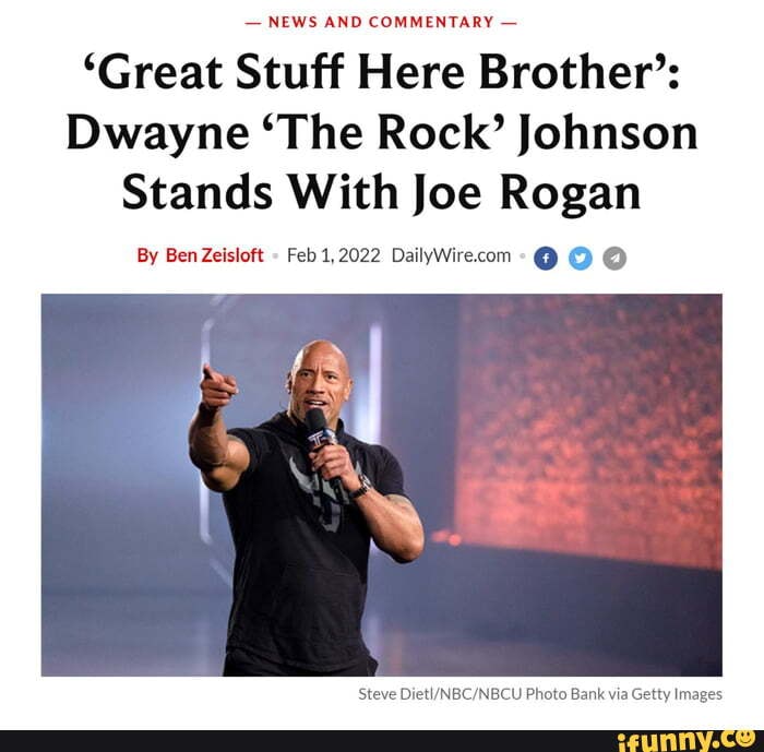 - NEWS AND COMMENTARY - 'Great Stuff Here Brother': Dwayne 'The Rock ...