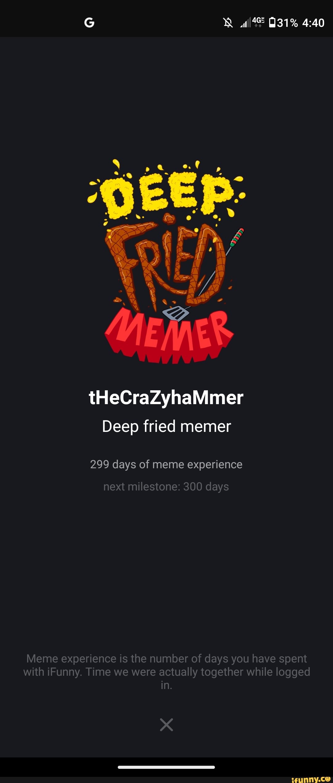 THeCraZyhaMmer Deep fried memer 299 days of meme experience next ...