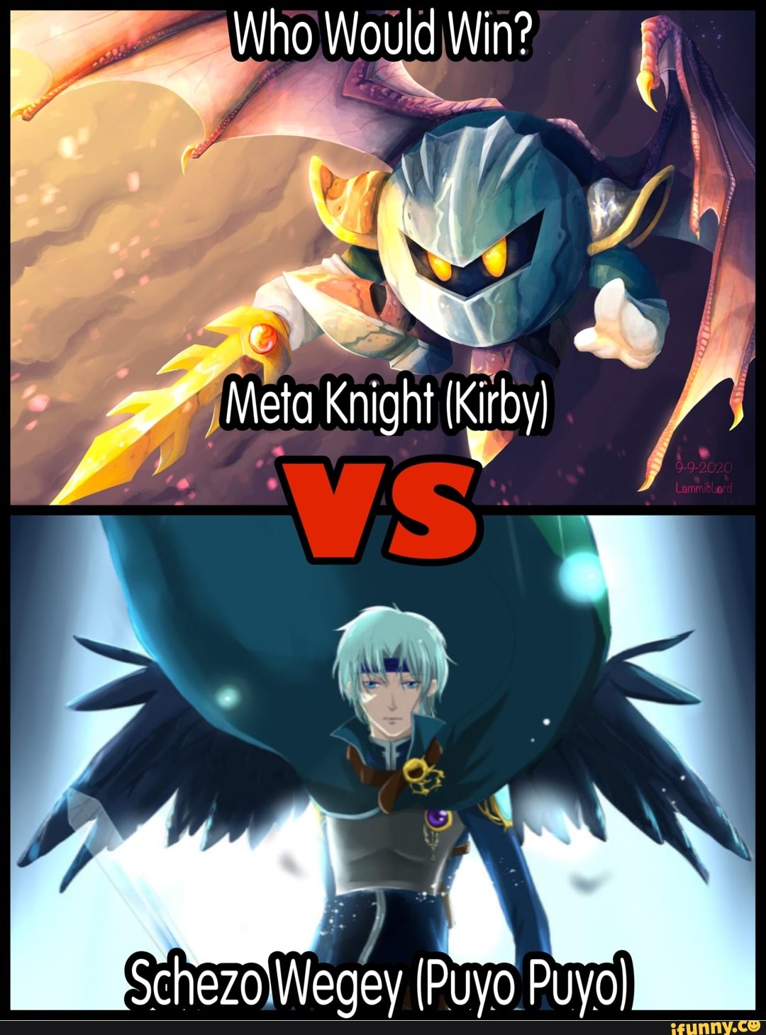 WhoWould Win? . ( Met Knight Kirby) @Schezo'Wegey (Puyo Puyo) - iFunny