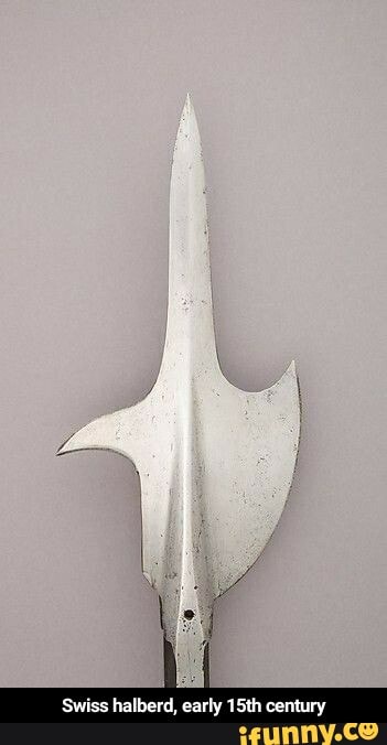 'Swiss halberd, early 15th century - Swiss halberd, early 15th century ...