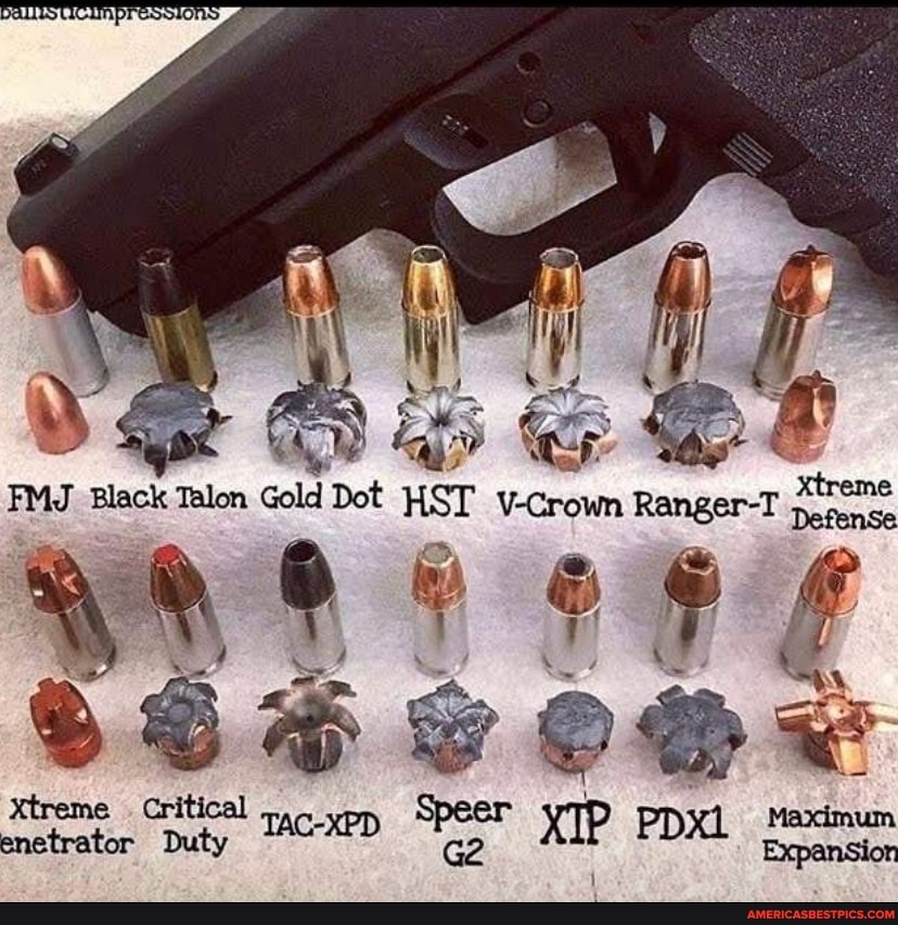 FMJ Black Talon Gold Dot HST v-Crown Ranger-T *treme Defense WR F SOE ...