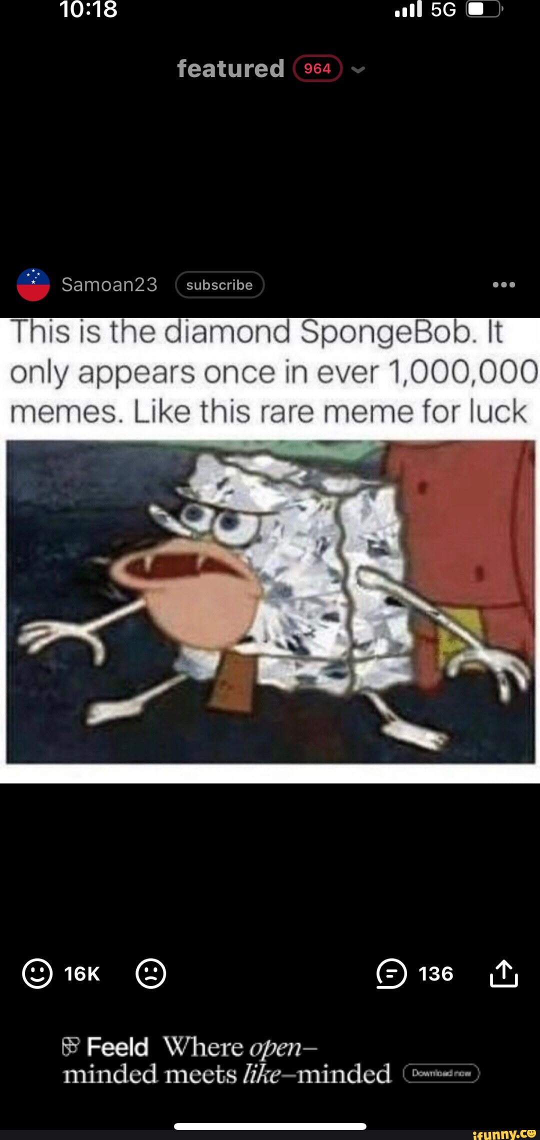 All @ ) featured This is the diamond SpongeBob. It only appears once in ...