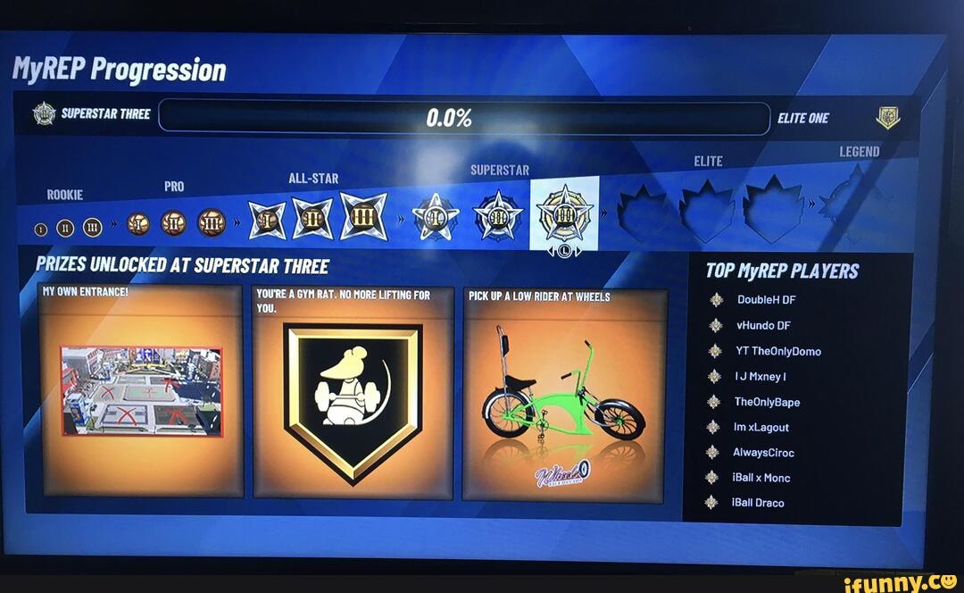 MyREP Progression LEGEND DoubleH DF vHundo DF YT TheOnlyDomo iBall ...
