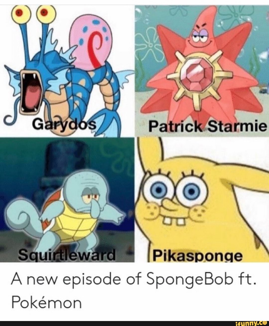 Pikasponge A new episode of SpongeBob ft. Pokémon - )
