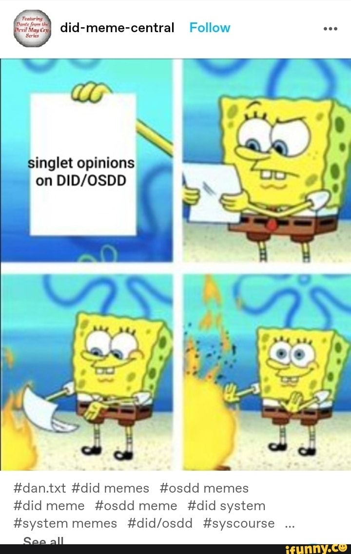 Did-meme-central Follow singlet opinions on #dan.txt #did memes #osdd ...