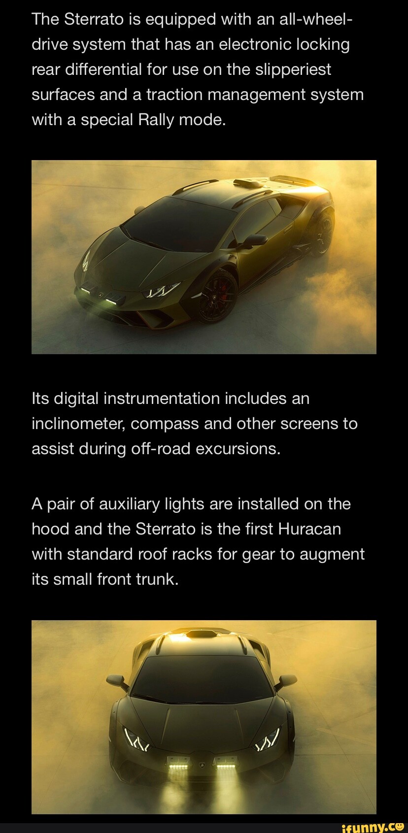 The Sterrato is equipped with an all-wheel- drive system that has an ...