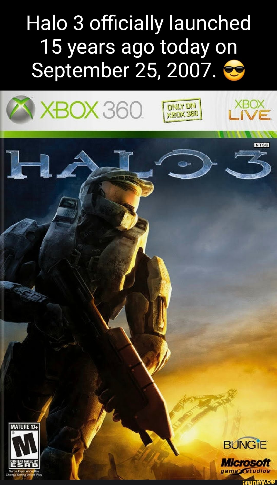 Halo 3 officially launched 15 years ago today on September 25, 2007 ...