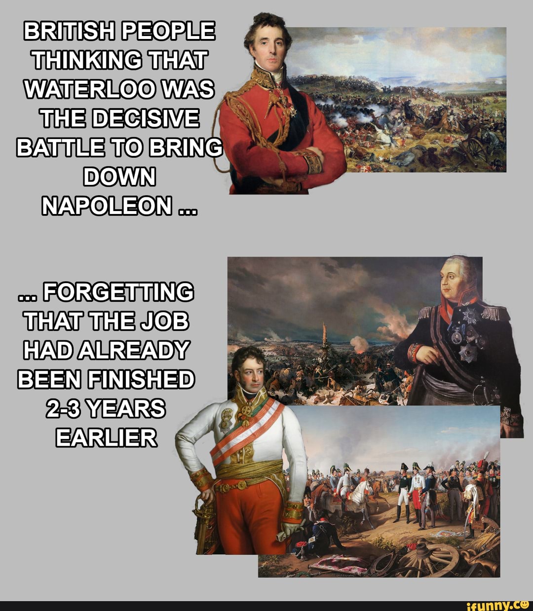 BRITISH PEOPLE THINKING THAT WATERLOO WAS THE DECISIVE BATTLE TO BRING ...