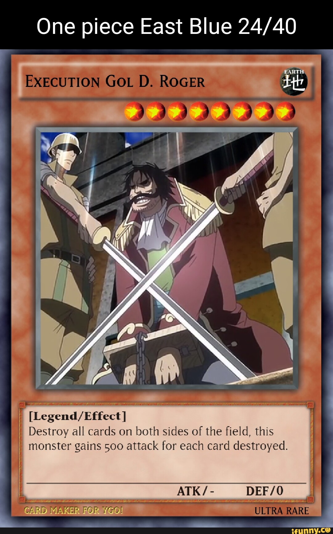 One piece East Blue EXECUTION GOL D. ROGER DD / + [Legend /Effect ...