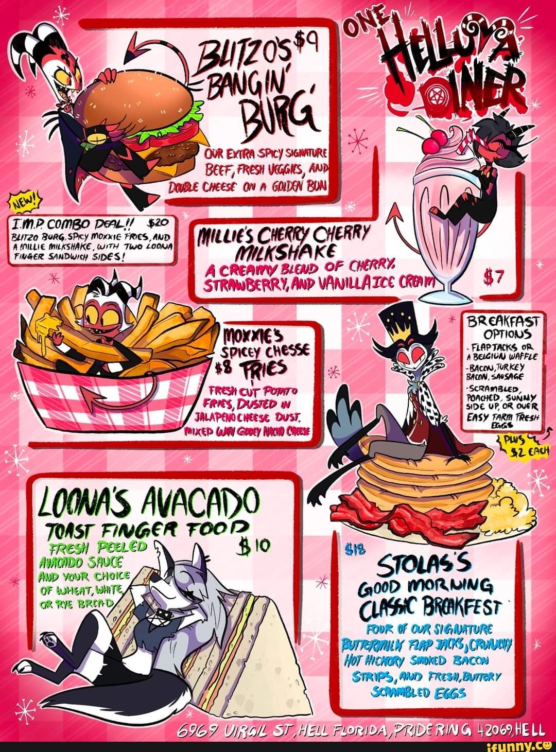 RA SPICY FRESH VEGGIES, CREAMY BEND OF CHERRY. TIMP COMBO $20 BLITZO ...