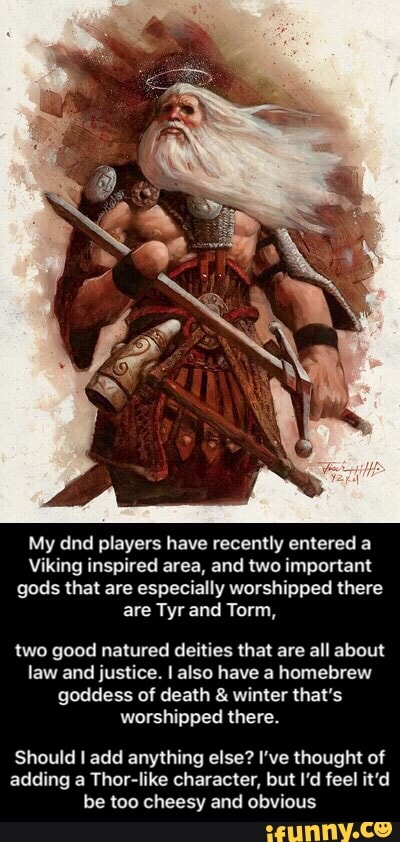 My dnd players have recently entered a Viking inspired area, and two ...
