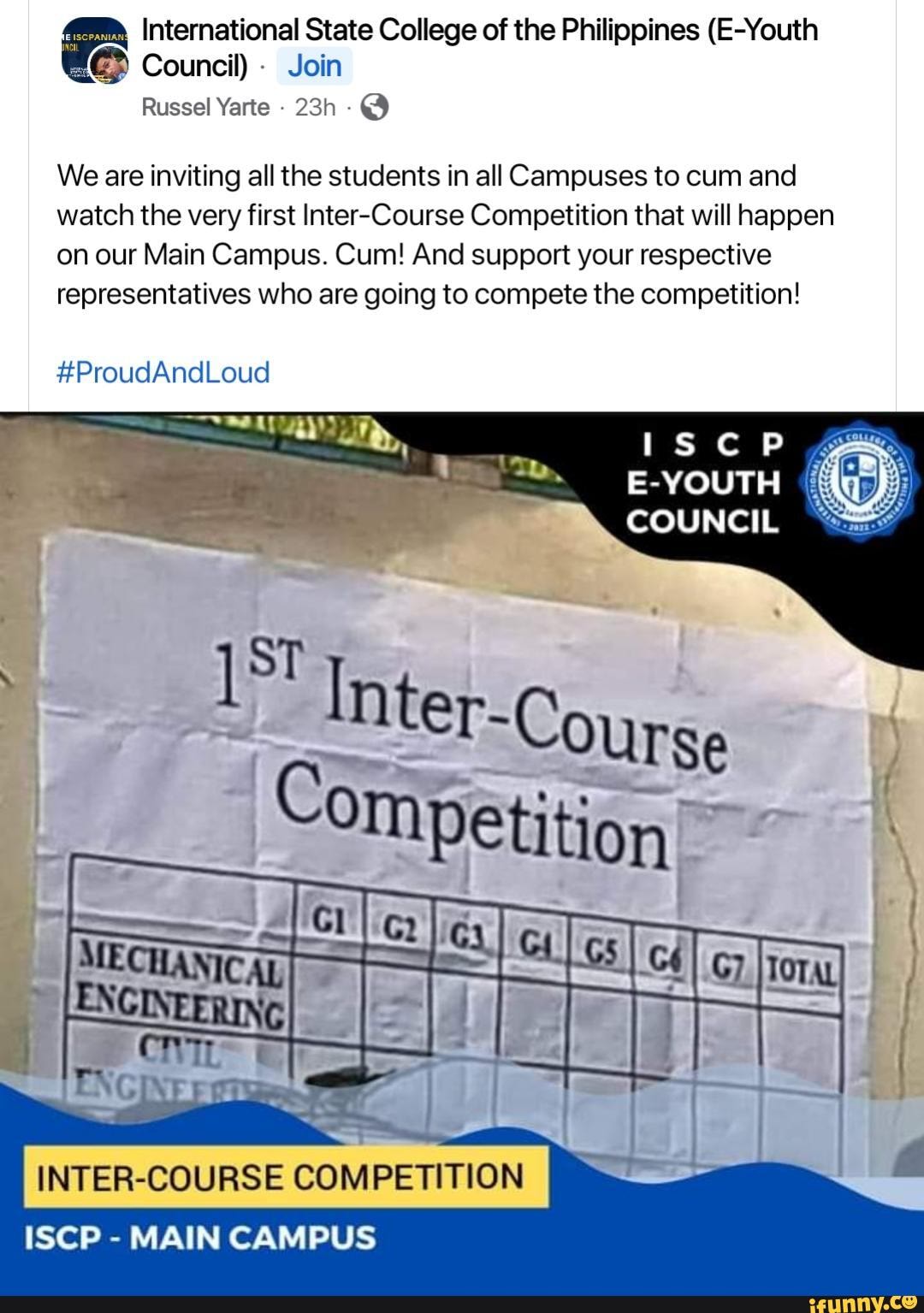 International State College of the Philippines (E-Youth (on) Council ...