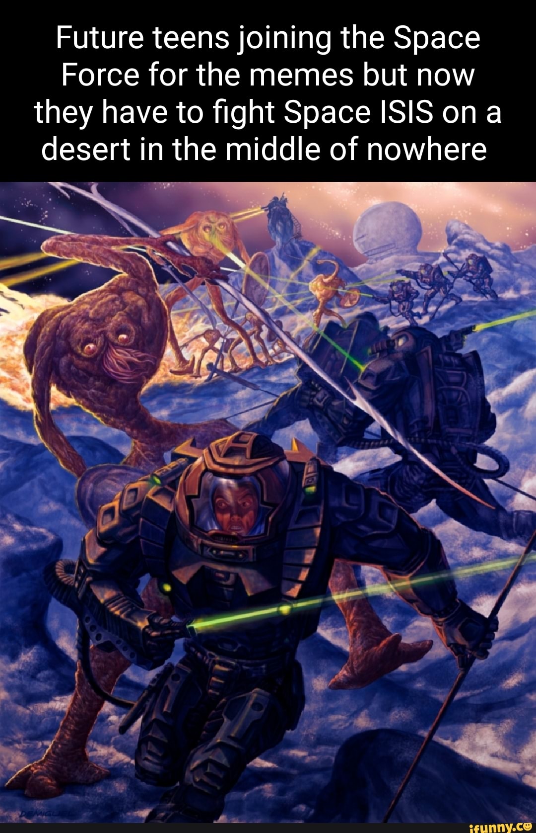 Future teens joining the Space Force for the memes but now they have to ...