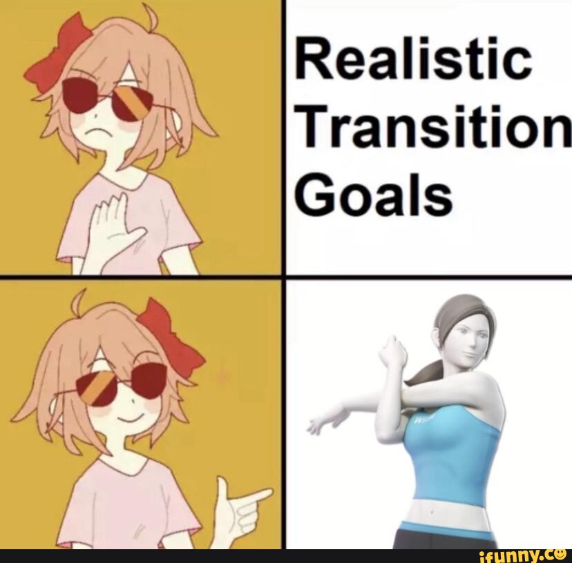 Eggirl--------- - Realistic Transition Goals - iFunny