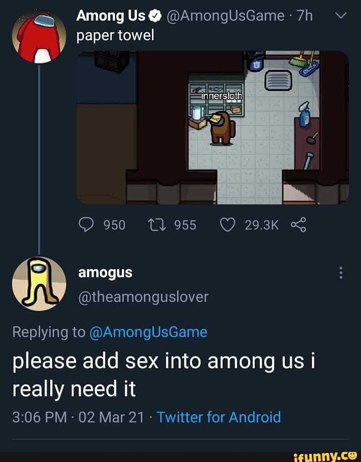 Among Us Amongusgame Paper Towel 293k Replying To Amongusgame Please