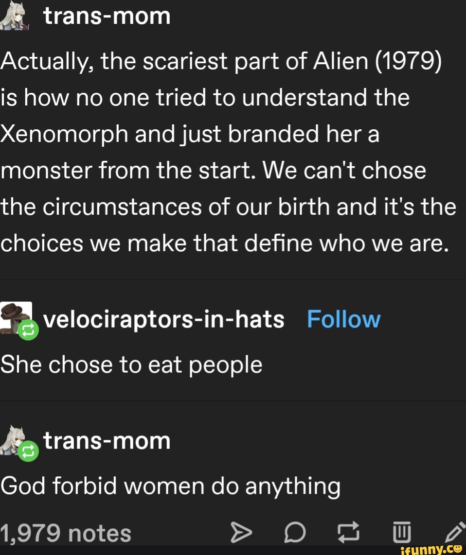 Actually, the scariest part of Alien (1979) is how no one tried to ...