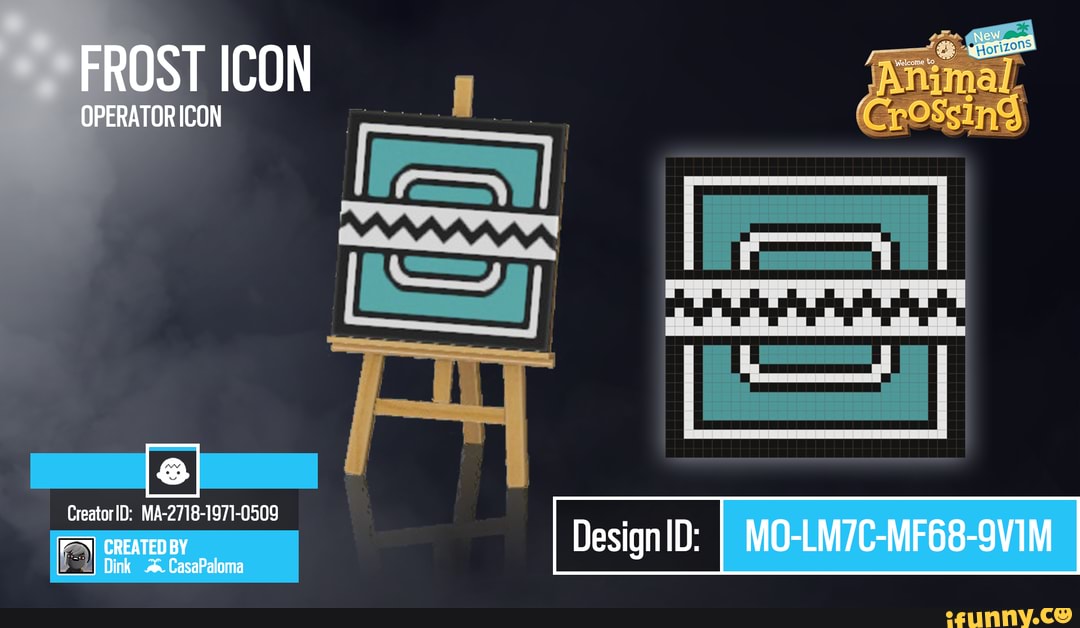 R6 Siege Patterns for Animal Crossing - FROST ICON OPERATOR ICON ...