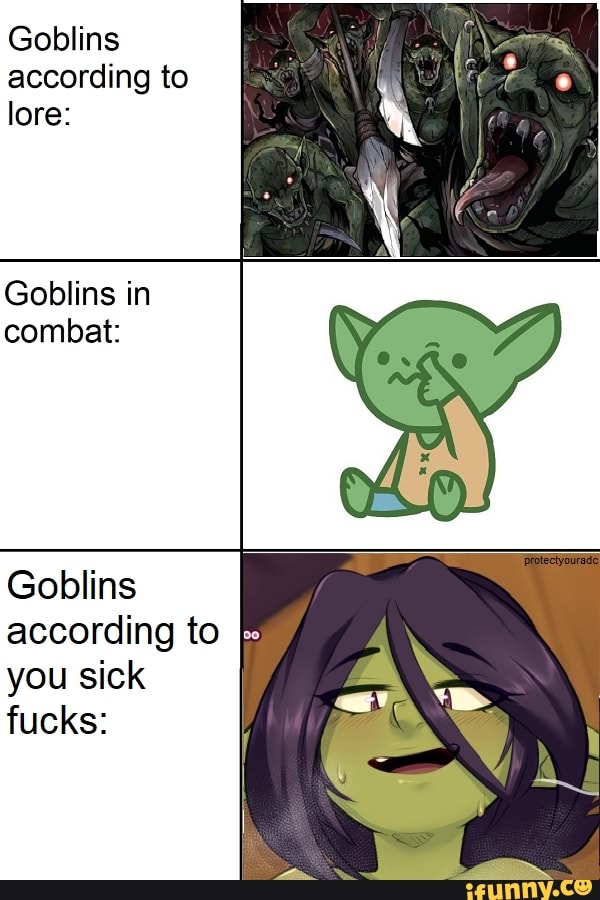 Goblins according to lore: Goblins in combat: Goblins according to you ...