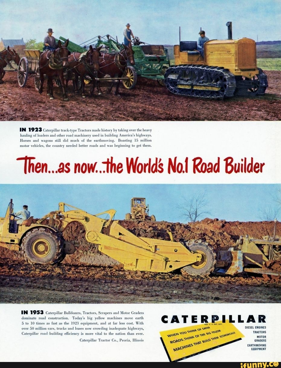 Pillar track-type Tractors made history by taking over the heavy other ...