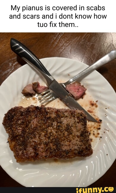 My pianus is covered in scabs and scars and i dont know how tuo fix ...