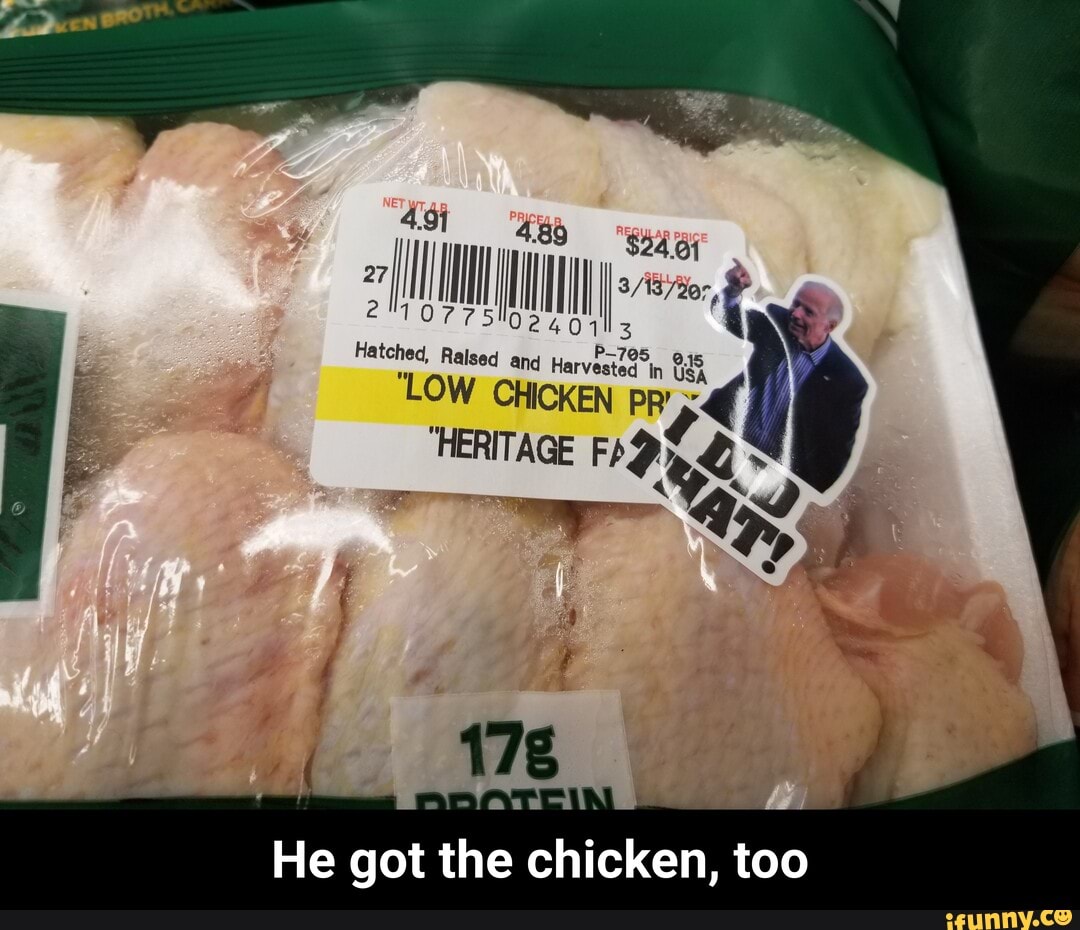 And H. "LOW CHICKEN He got the chicken, too - He got the chicken, too ...