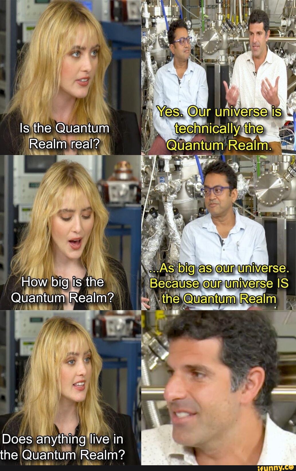 Is the Quantum Realm real? Our universe 'Quantum' Realms Uni al Quantum Realm How big is the ...