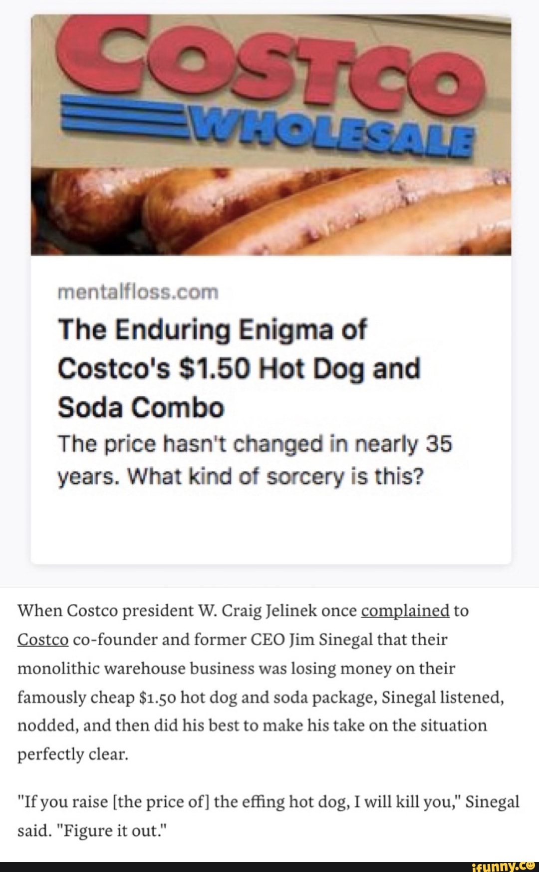 The Enduring Enigma of Costco's $1.50 Hot Dog and Soda Combo The price ...