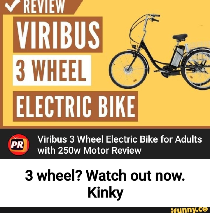 VIRIBUS ELECTRIC BIKE Viribus 3 Wheel Electric Bike for Adults with ...