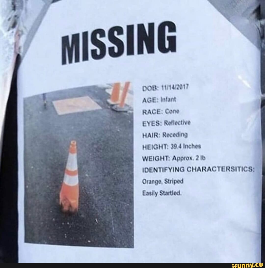 DOB: AGE Infant RACE Cone EYES: Reflective HAIR: Receding HEIGHT: 39.4 ...