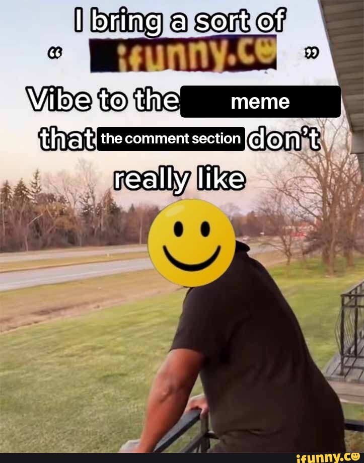 I Bring A Sort Of AS Vibe To The Meme that The Comment Section N t 