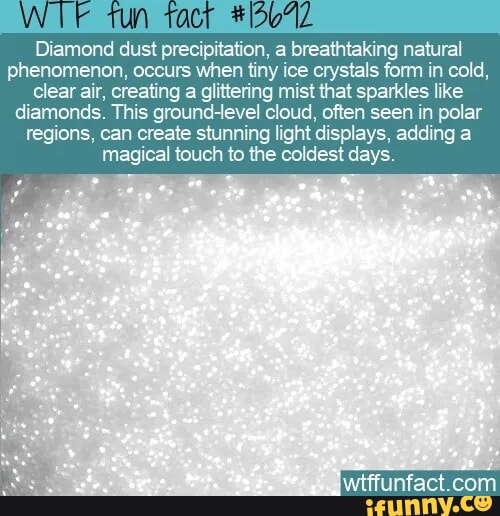 Sun Diamond dust precipitation, a breathtaking natural phenomenon ...