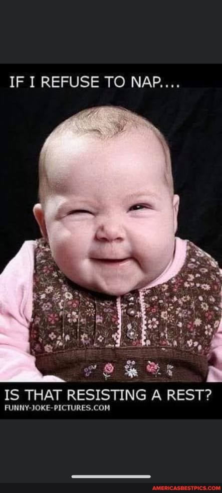 IF I REFUSE TO NAP... IS THAT RESISTING & REST? - America’s best pics ...