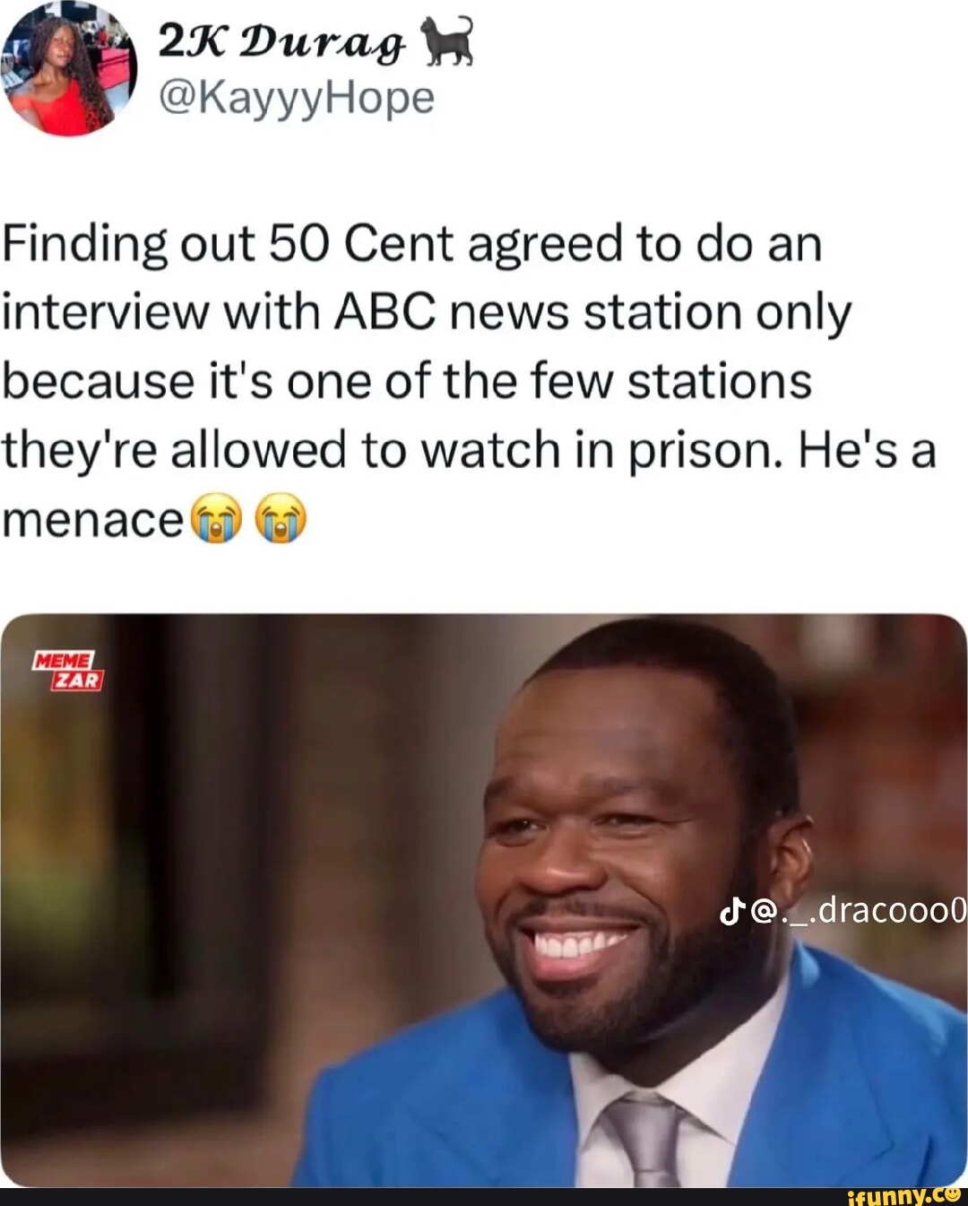 Finding out 50 Cent agreed to do an interview with ABC news station ...