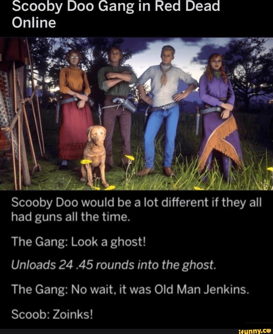 Scooby Doo Gang In Red Dead Online Scooby Doo would be a lot different ...