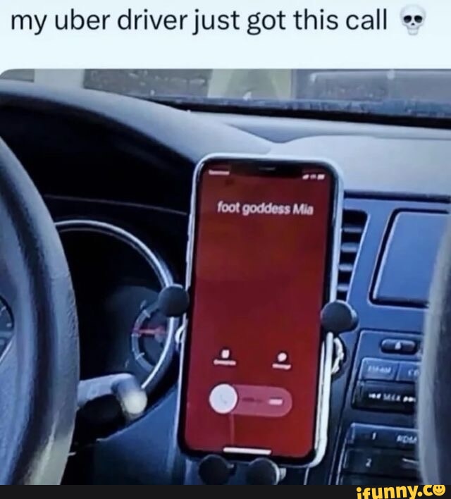 My uber driver just got this call - iFunny