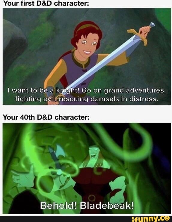 Your first D&D character: I want to be a knight! Go on grand adventures ...