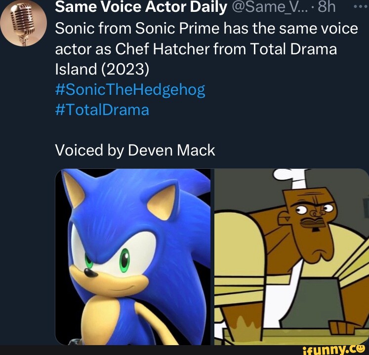 Same Voice Actor Dally @Same V..-Sh Sonic from Sonic Prime has the same ...