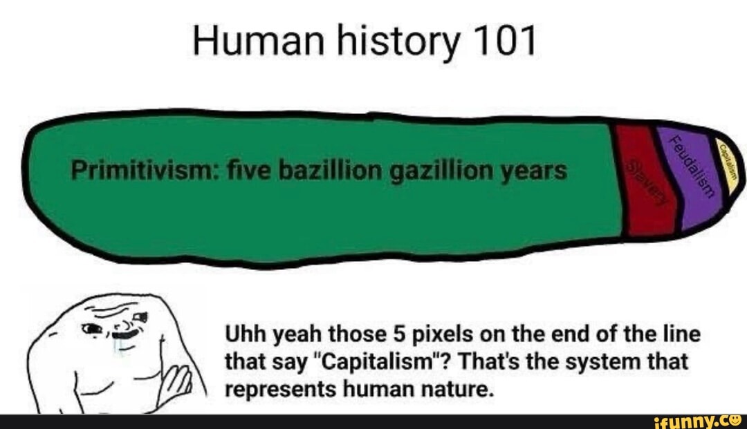 Human history 101 Uhh yeah those 5 pixels on the end of the line that ...